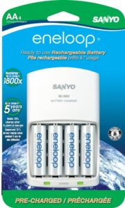 sanyo sec-mqn064n 4-position charger with 4 aa eneloop batteries