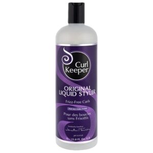 curly hair solutions - curl keeper original: total control in all weather conditions for well defined, frizz-free curls with no product build up (33.8 oz)