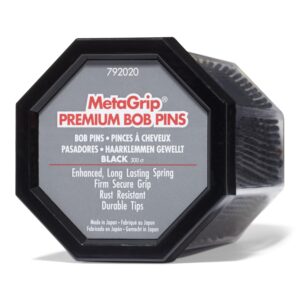 metagrip black premium bobby pins, 300 count