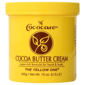 cococare cocoa butter cream - hydrates and softens skin - rich cocoa butter for deep moisture - gentle care - 15 ounce