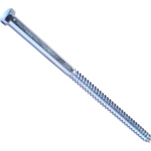 hard-to-find fastener 014973260385 hex lag screws, 3/8 x 8, piece-50, zinc