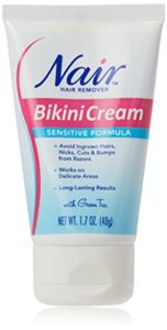 nair hair remover bikini cream sensitive 1.7 ounce (50ml) (2 pack)