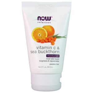 now solutions, vitamin c and sea buckthorn moisturizer, brightening and rejuvenating, 2-ounce