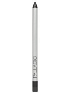 palladio precision eyeliner, silicone based, rich pigment, gentle application, dramatic smoky effect to soft everyday wear, sensitive eyelids, sets itself, can be sharpened, gray sky