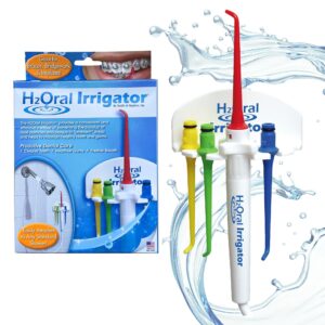 h2oral irrigator dental care system | advanced shower water flosser for healthy gums and teeth | experience superior dental hygiene at home | made in u.s.a.