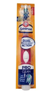 arm & hammer spinbrush pro series daily clean powered toothbrush medium - color vary