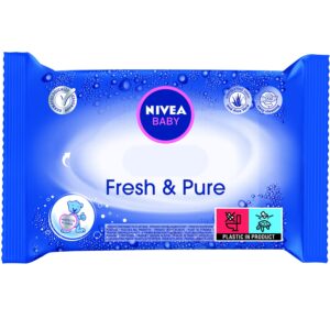 nivea baby fresh & pure wet wipes 63x