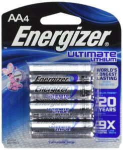 energizer bf-w3dl-o4k4 ultimate l91bp-4 lithium aa battery, 24 batteries in original retail packs not bulk