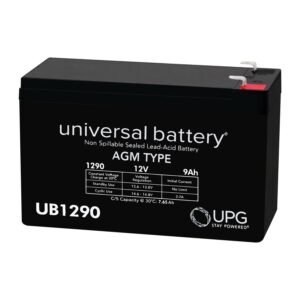 ub1290 replacement for parasystems/minuteman pro500e ups battery 12v 9ah