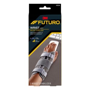 futuro-mmm-357 deluxe wrist stabilizer, large/x-large - grey