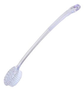 aquasentials exfoliating bath brush (15.5in) (clear handle)