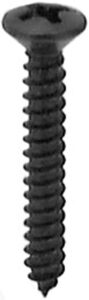 100#6 x 1 phillips oval head tapping screw black oxide