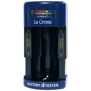 la crosse technology 911-114 portable battery tester , blue