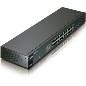 zyxel communications gs1100-24 24 port gig rackmount switch