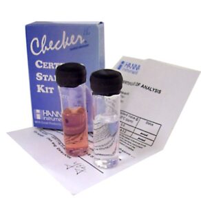 hanna instruments certified standard kit, for checker hc handheld free chlorine colorimeter