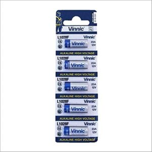 vinnic 5pk l1028 alkaline 12v batteries gp23a, mn21, a23, lrvo8