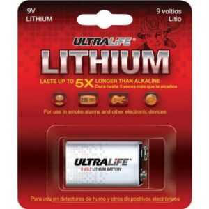 ultralife u9vl-jpbp long-life 9v lithium battery