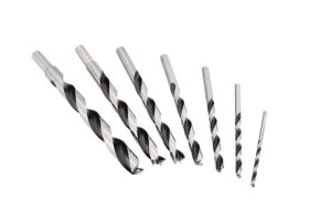 fisch fsf-320791 brad pt. drill bit 7piece set chrome vanadium includes 1/8, 3/16, 1/4, 5/16, 3/8, 7/16 & 1/2" (01200007k01)