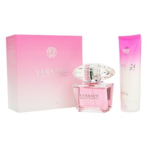 versace versace bright crystal women giftset (eau de toilette, body lotion)