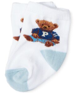 ralph lauren baby socks, baby boys teddy crew socks