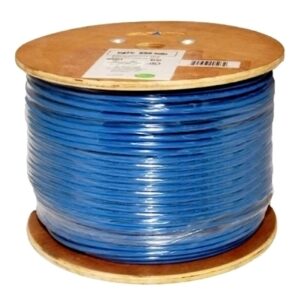 vertical cable cat6, 550 mhz, shielded, 23awg, solid bare copper, 1000ft, bulk ethernet cable, blue