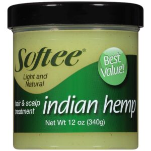 softee hair & scalp treatment - indian hemp 12 oz.