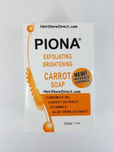 piona exfoliating & carrot soap 7oz