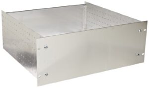 bud industries rm-14213 aluminum rackmount chassis 19" l x 17.19" w x 6.97" h, natural