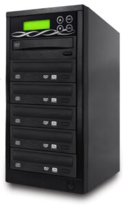 bestduplicator dvd duplicator built-in bd certified burner (1 to 5 target) copier tower replication recorder + free nero multimedia suite 10 essentials cd/dvd burner software