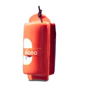 diono bag-it small portable trash bag dispenser, perfect for soiled baby diapers, pocket sized on the go refillable bag dispenser, red