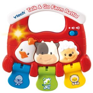 vtech talk & go farm rattle red