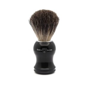 edwin jagger 81p36amz classic badger shaving brush for shaving cream or soap for men (black)