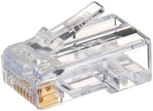 platinum tools 100010b ez-rj45 cat6 connector, 100-pack