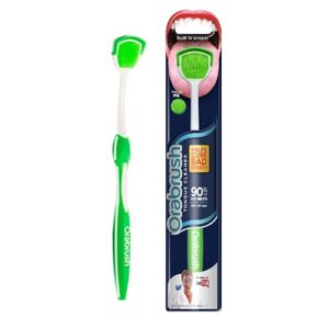 dentek orabrush tongue cleaner and tongue scraper