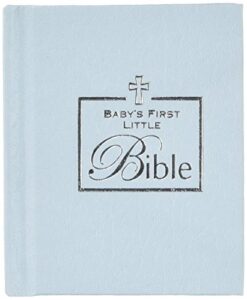 brownlow gifts baby boy first bible, blue