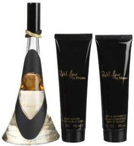 rihanna reb'l fleur women gift set (eau de parfum spray, body lotion, bath and shower gel)