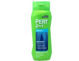 pert anti-dandruff 2 in 1 shampoo and conditioner - advanced shampoo conditioner with 2 percent salicylic acid - dandruff shampoo with zinc - 13.5 oz