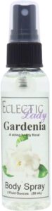 gardenia body spray, 2 ounces, body mist for women with clean, light & gentle fragrance, long lasting perfume with comforting scent for men & women, cologne with soft, subtle aroma for daily use