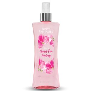 body fantasies signature fragrance body spray, pink sweet pea fantasy, 8 fl oz