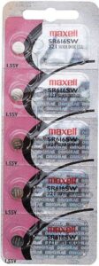 maxell battery, energizer #321, pack of 5