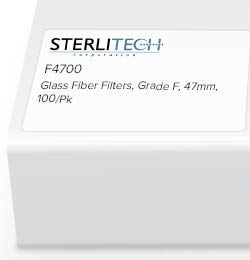 sterlitech glass fiber filters, grade f, 0.7um pore size, 47mm, 100/pk, f4700