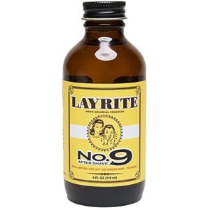 layrite no.9 aftershave, 4 oz