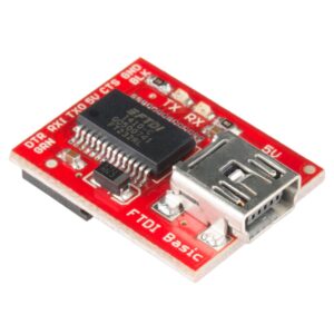 sparkfun ftdi basic breakout - 5v development tool with usb mini-b connector