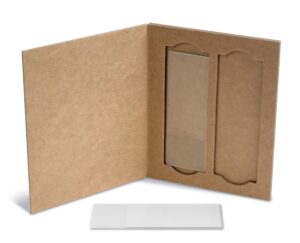 cardboard slide mailer with thumb groove, holds 2 slides, disposable, pack of 36