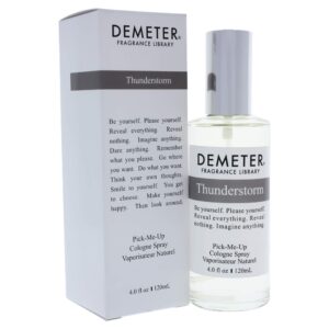 demeter cologne spray for unisex, thunderstorm, 4 ounce