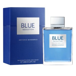 antonio banderas perfumes - blue seduction - eau de toilette for men - long lasting - fresh and casual fragance - ideal for day wear - 6.7 fl. oz