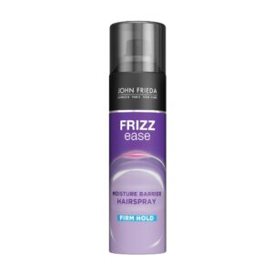 john frieda anti frizz, frizz ease firm hold hairspray, anti-humidity spray for hair, for 24-hour hold, 12 oz