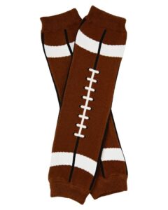 judanzy christmas and halloween baby and toddler leg warmers for girls and boys (one size, football)