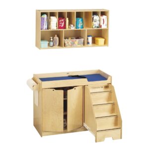 jonti-craft 5143jc changing table - with stairs combo, right