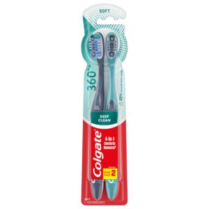 colgate 360 toothbrush, 2-ct